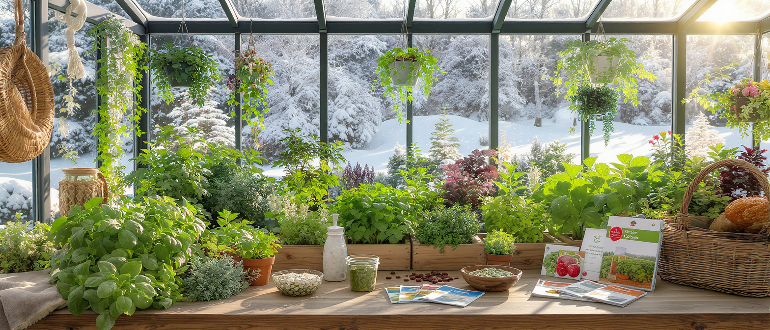 🌱 Hiver sous abri : Que semer au chaud en serre et à la maison